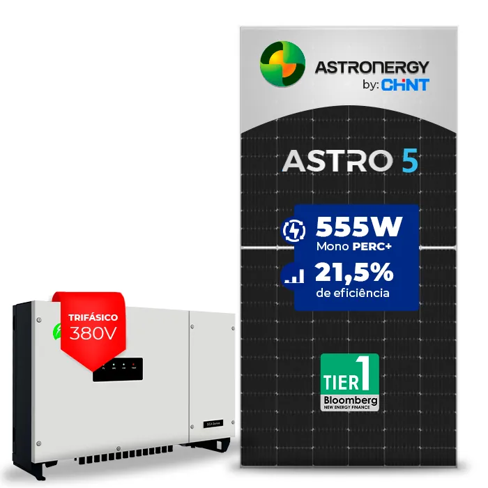 Gerador de Energia Solar On Grid Chint Power Solo Mesa 8 Painéis | Solmais